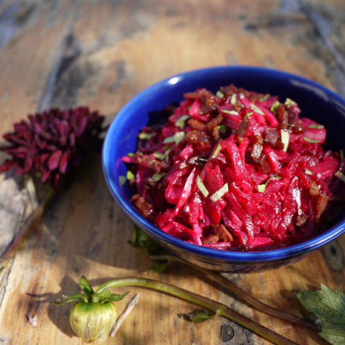 Creamy Bacon Beet Salad – What Great Grandma Ate