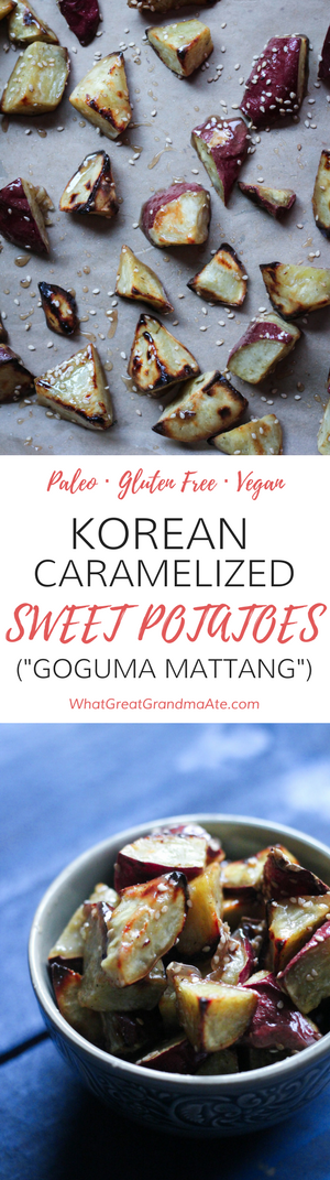 Paleo Korean Caramelized Sweet Potatoes (Goguma Mattang) – What Great ...
