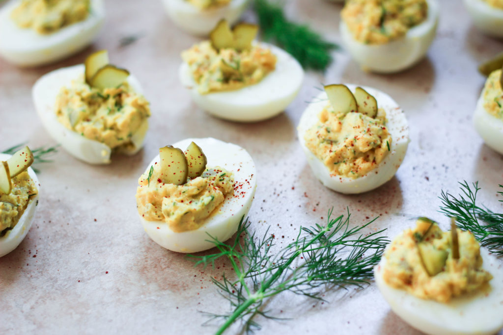 The Best Dill Pickle Deviled Eggs (Keto & Whole30) | What Great Grandma Ate