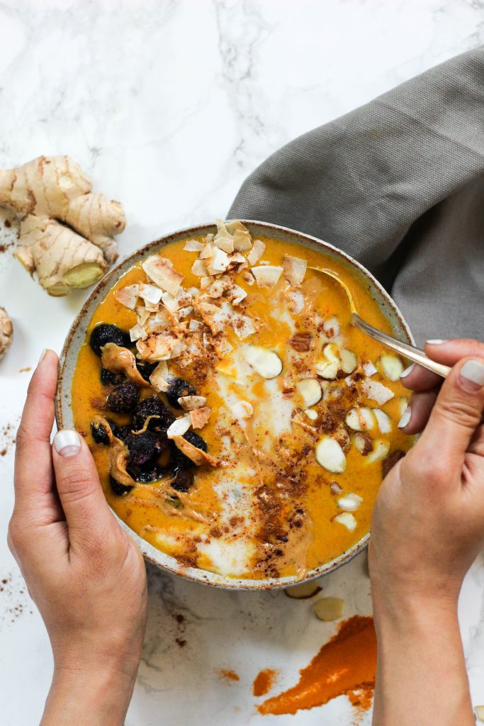 Turmeric Ginger Bone Broth Smoothie Bowl – What Great Grandma Ate