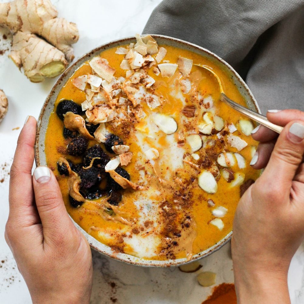 Turmeric Ginger Bone Broth Smoothie Bowl – What Great Grandma Ate