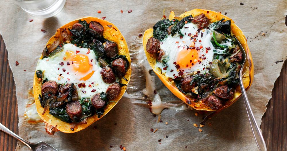 Paleo Breakfast Spaghetti Squash Boats – What Great Grandma Ate