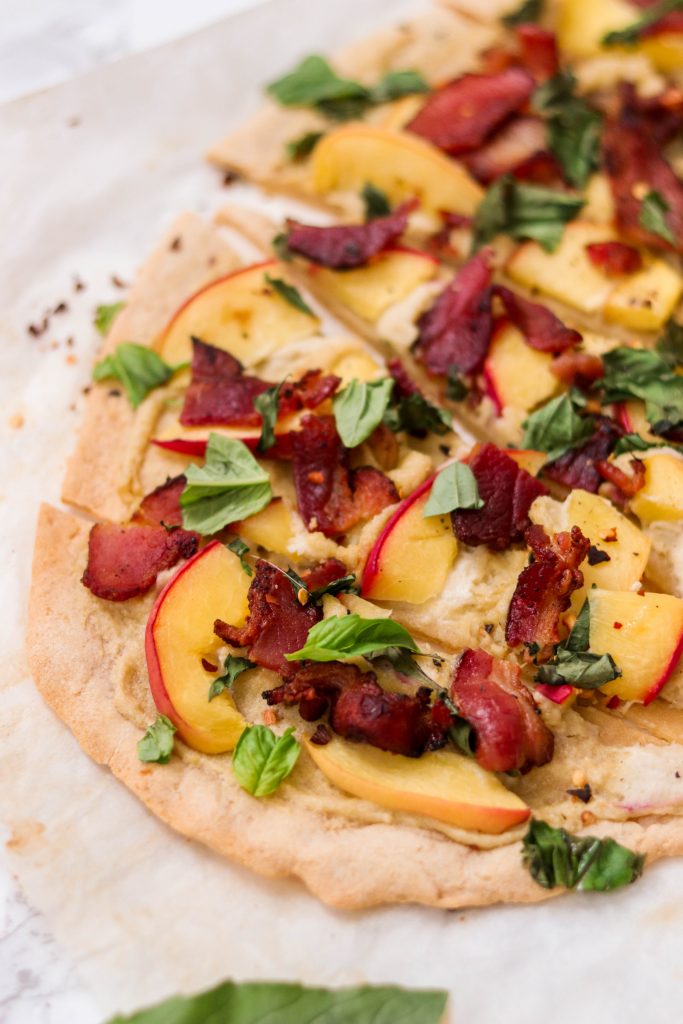 Peach and Bacon Paleo Flatbread – What Great Grandma Ate