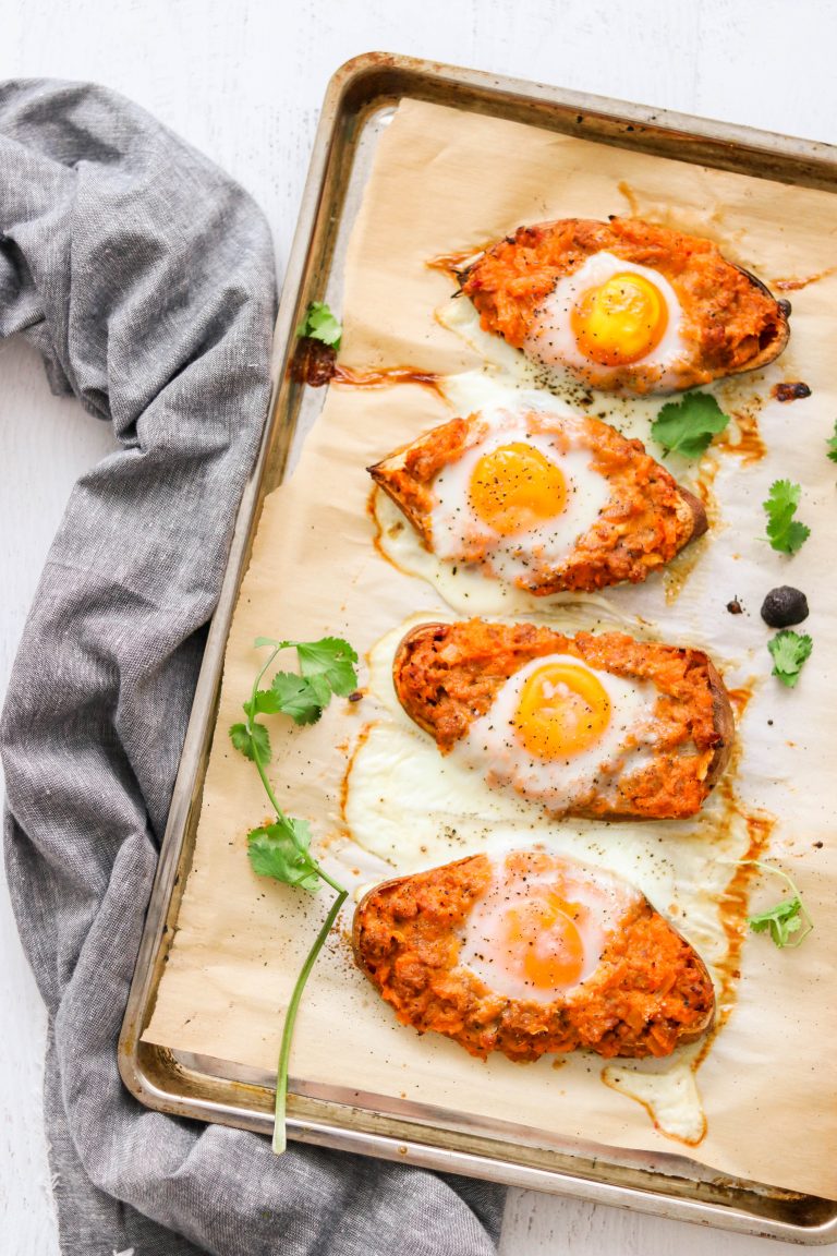Chorizo Breakfast Twice Baked Sweet Potatoes (Paleo, Whole30) – What ...