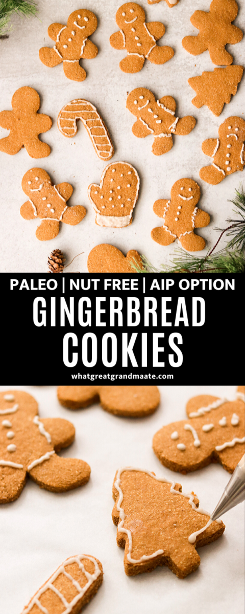 Paleo Nut Free Gingerbread Cookies (AIP-Friendly, Vegan-Option) – What ...