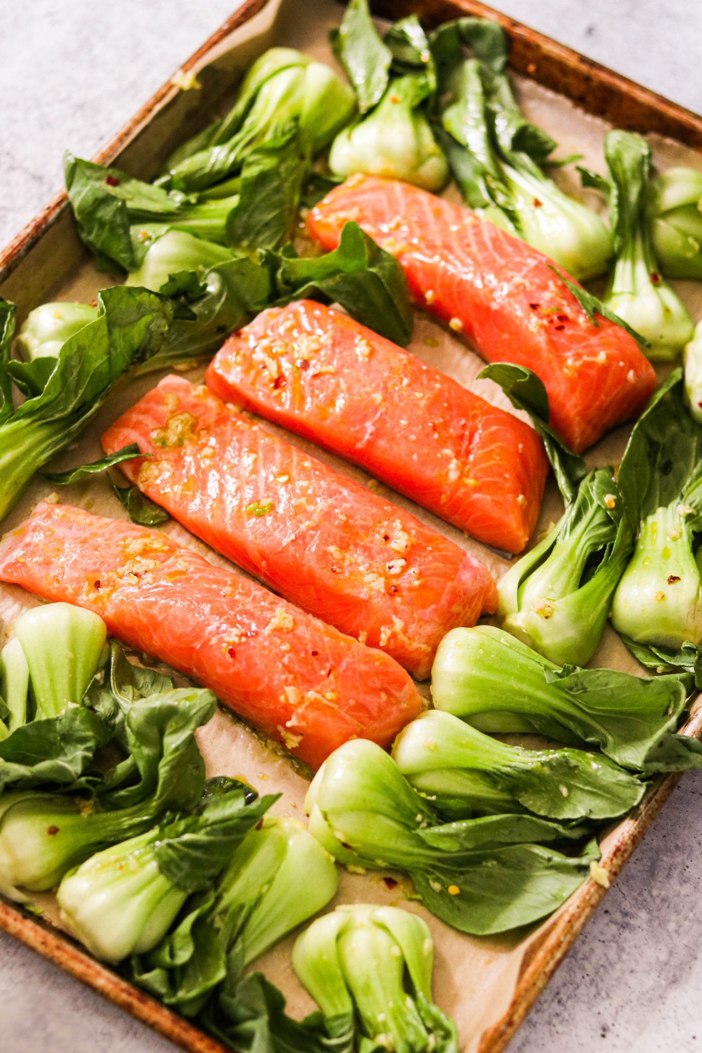 Sheet Pan Salmon & Bok Choy (Paleo, Whole30, Keto, AIP) – What Great ...