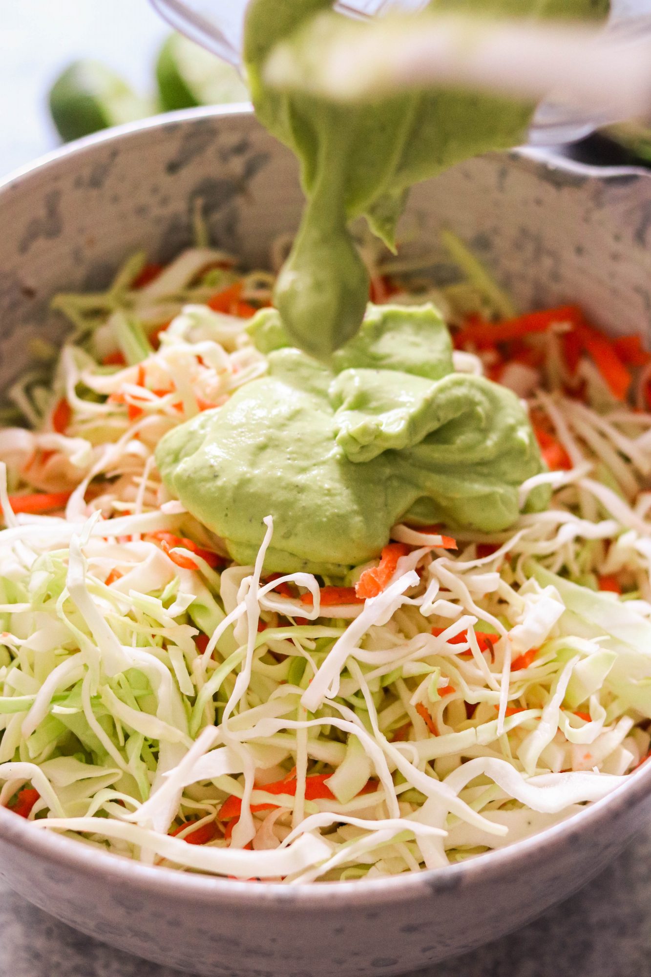Avocado Lime No Mayo Coleslaw (Paleo, Whole30, Low Carb, Vegan, AIP ...