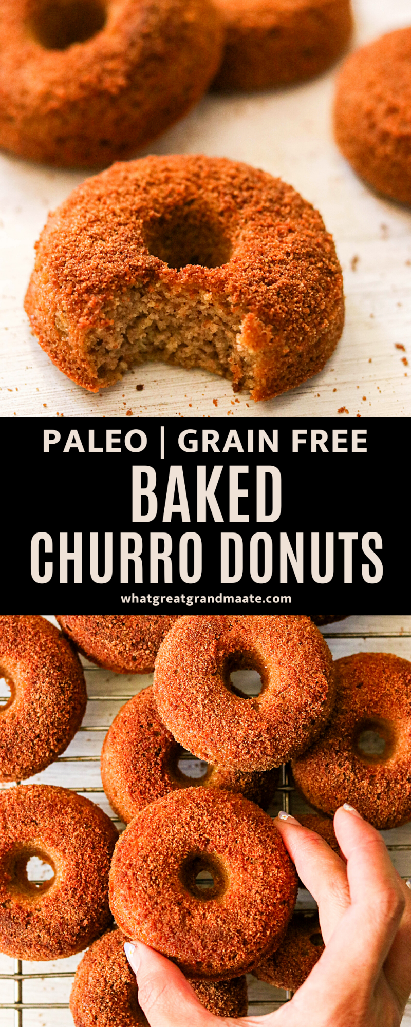 Paleo Baked Churro Donuts – What Great Grandma Ate