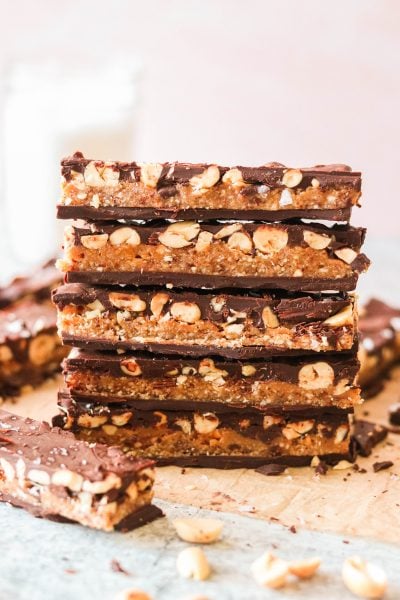 No Bake Homemade Vegan Snickers Bars (Paleo Option)