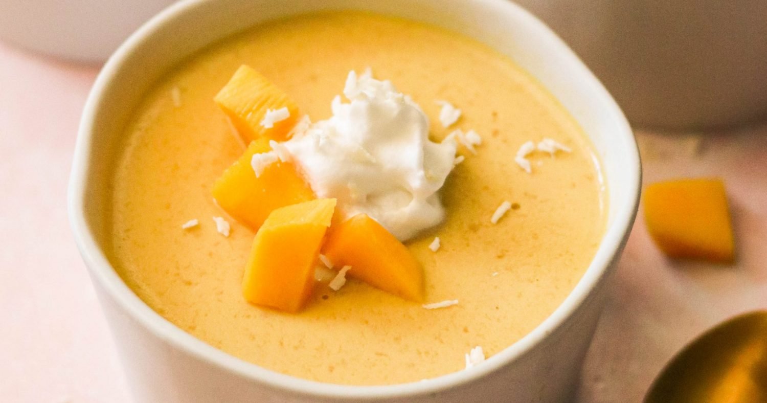 Easy Coconut Mango Pudding Recipe | What Great Grandma Ate