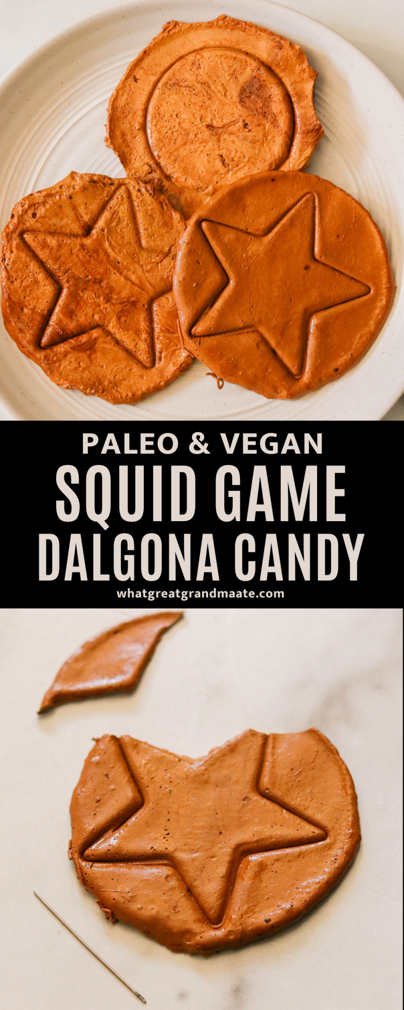 Korean Dalgona Candy Recipe (Squid Game Candy)