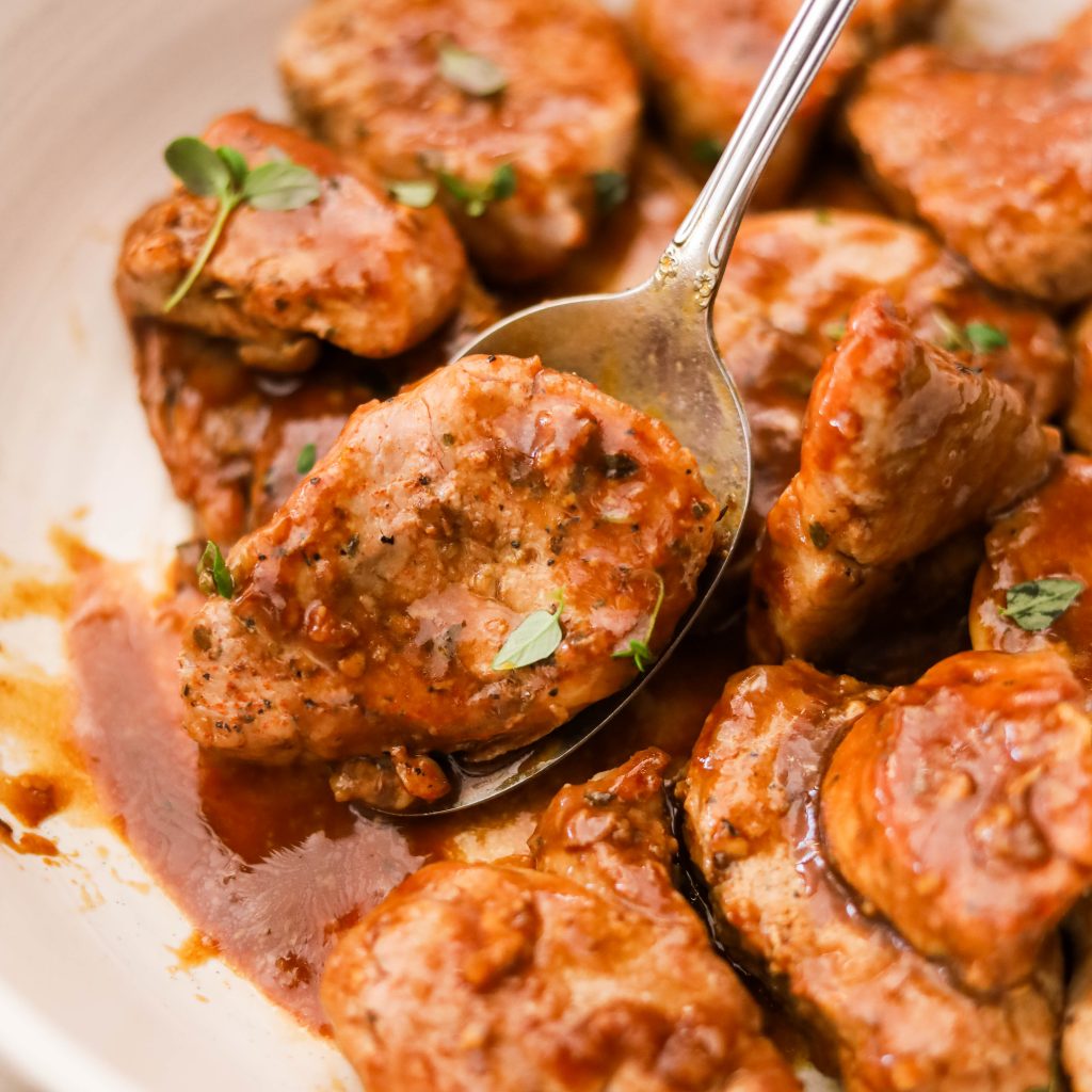 Garlic Pork Tenderloin (Paleo, Whole30) - Pan Fried & So Quick!