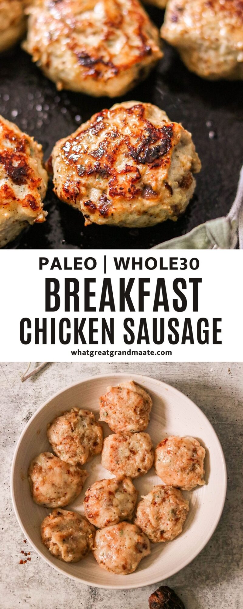 Sweet and Savory Chicken Breakfast Sausage Recipe
