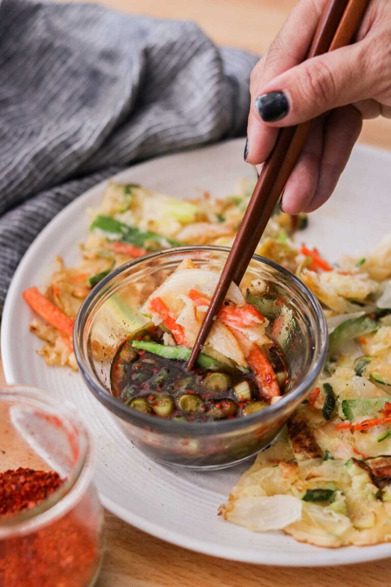 Crispy Korean Vegetable Pancake Recipe (Yachaejeon) – What Great ...