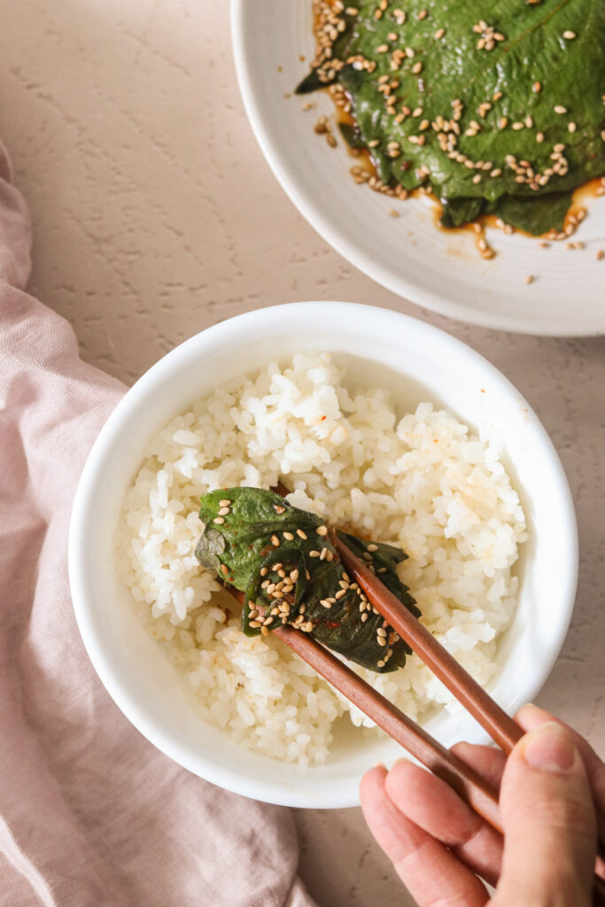 Pickled Korean Perilla Leaves (Kkaennip Jangajji)