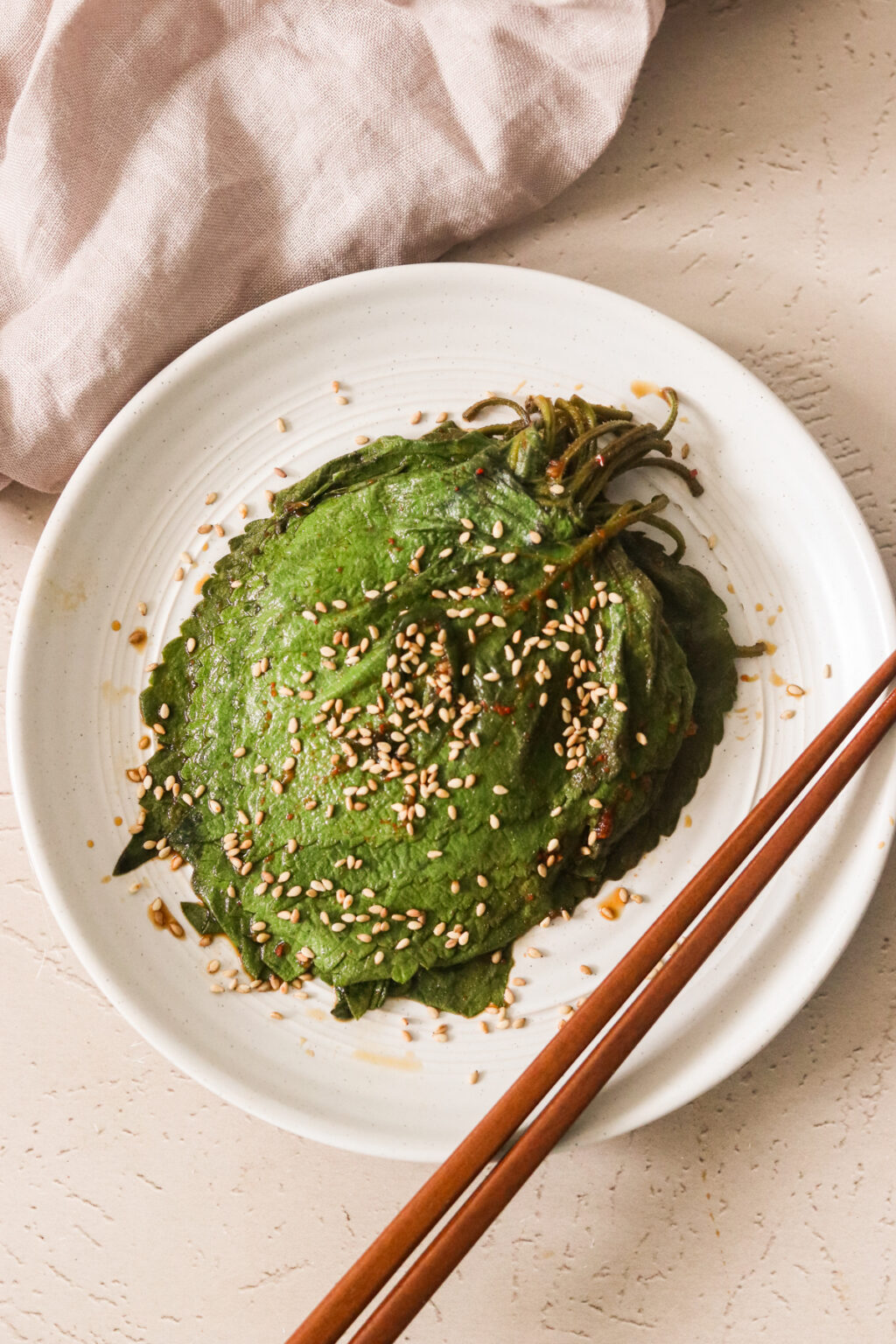 Pickled Korean Perilla Leaves (Kkaennip Jangajji)