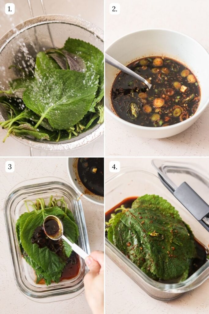 Pickled Korean Perilla Leaves (Kkaennip Jangajji)