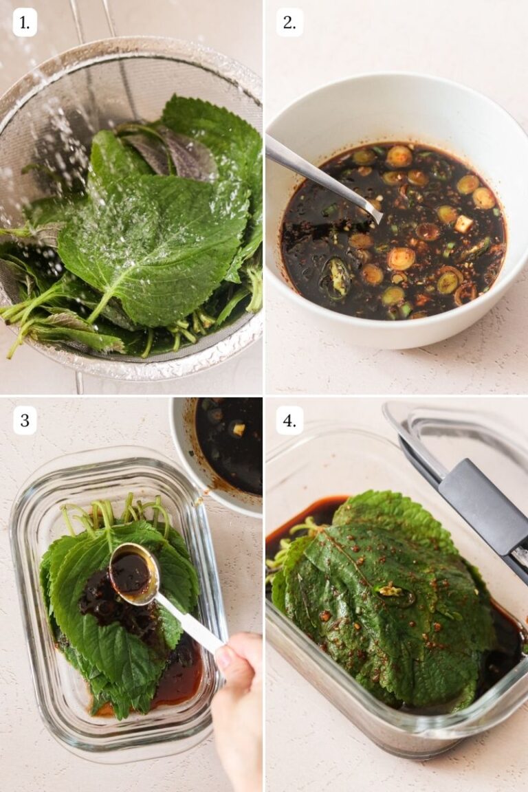 Pickled Korean Perilla Leaves (Kkaennip Jangajji)