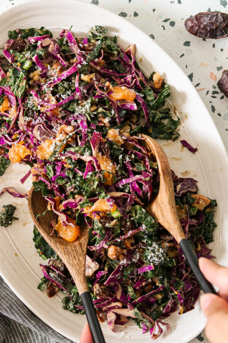 Purple Cabbage Slaw with Parmesan, Dates, and Mandarin Oranges – What ...
