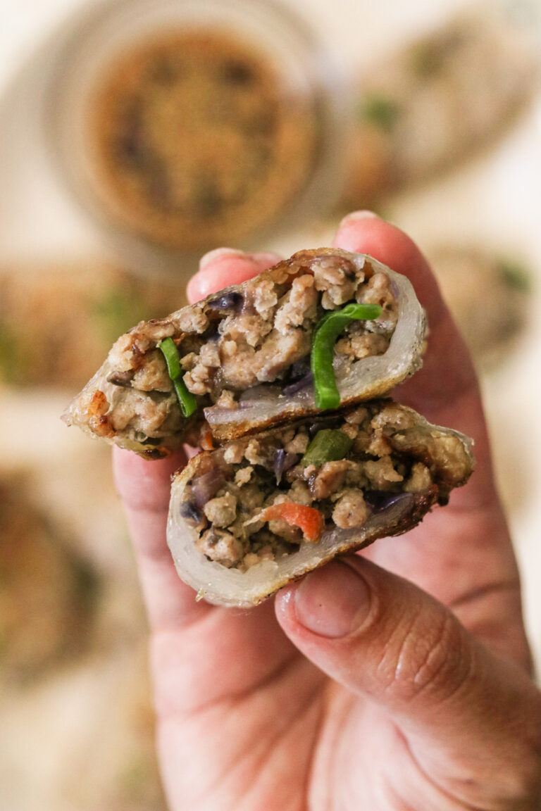 Crispy Rice Paper Dumplings Recipe (with Dipping Sauce!)