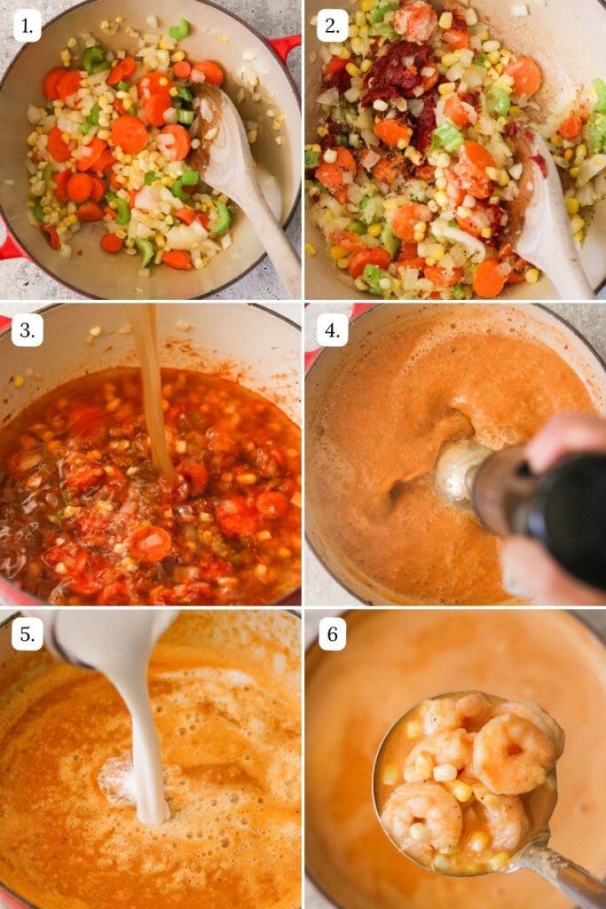 Smooth and Creamy Shrimp and Corn Bisque Recipe