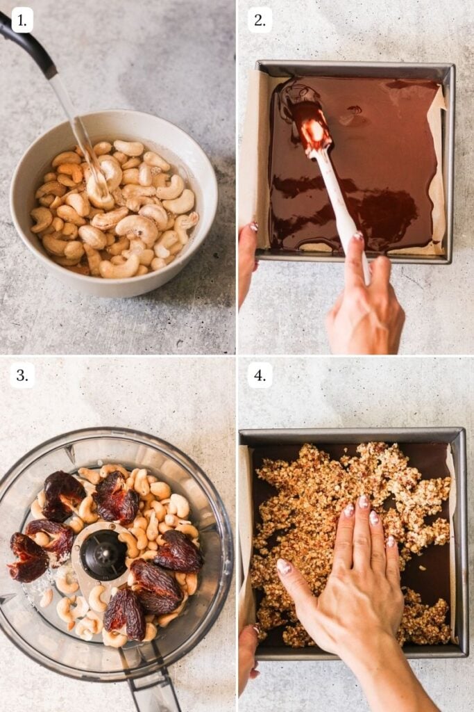 No Bake Homemade Vegan Snickers Bars (Paleo Option)