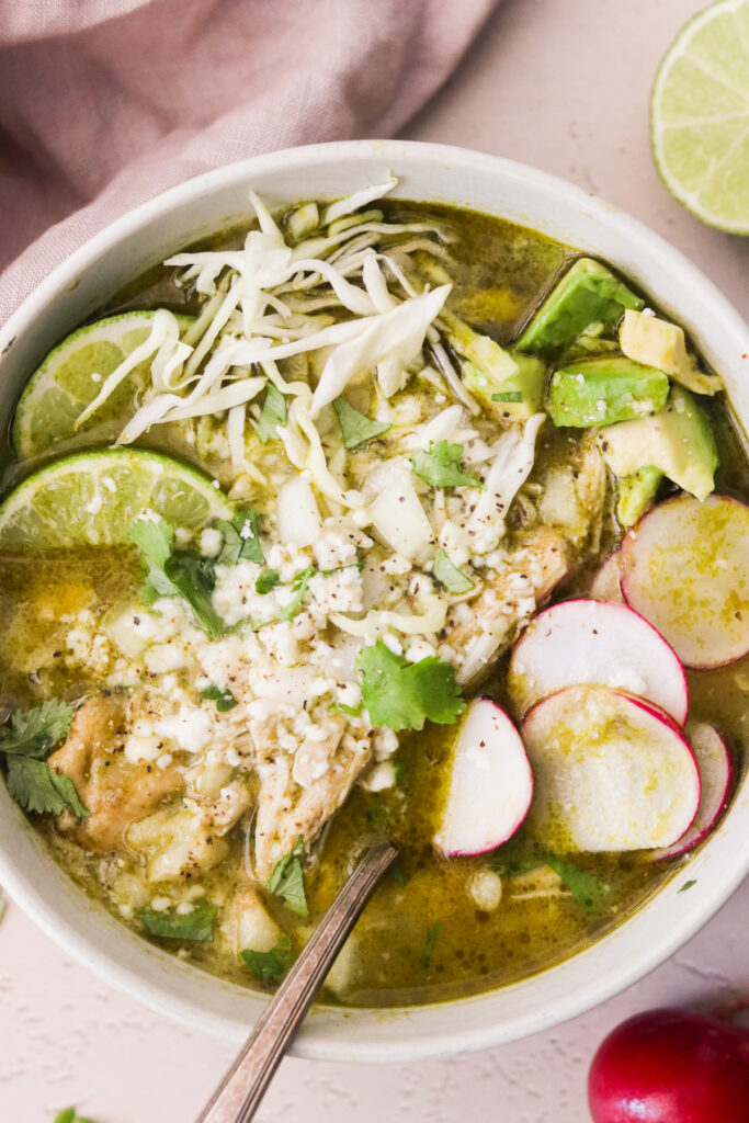Easy Pozole Verde Recipe with Tender Pork and Roasted Salsa