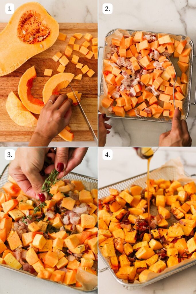Air Fryer Butternut Squash Recipe (with Bacon) | What Great Grandma Ate