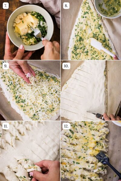 Cheesy Garlic Pull-Apart Christmas Tree Bread Recipe