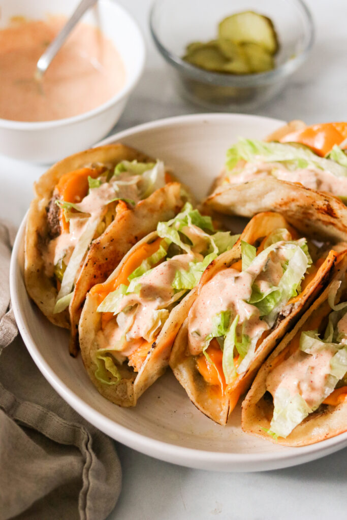 Easy Big Mac Tacos Recipe (Viral Smash Burger Tacos)