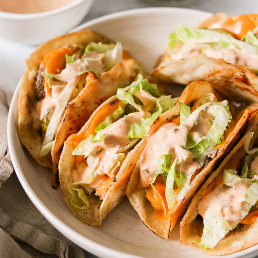 Easy Big Mac Tacos Recipe (Viral Smash Burger Tacos)
