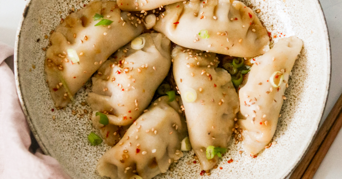 Homemade Korean Dumplings Recipe (Mandu) Made Gluten Free!