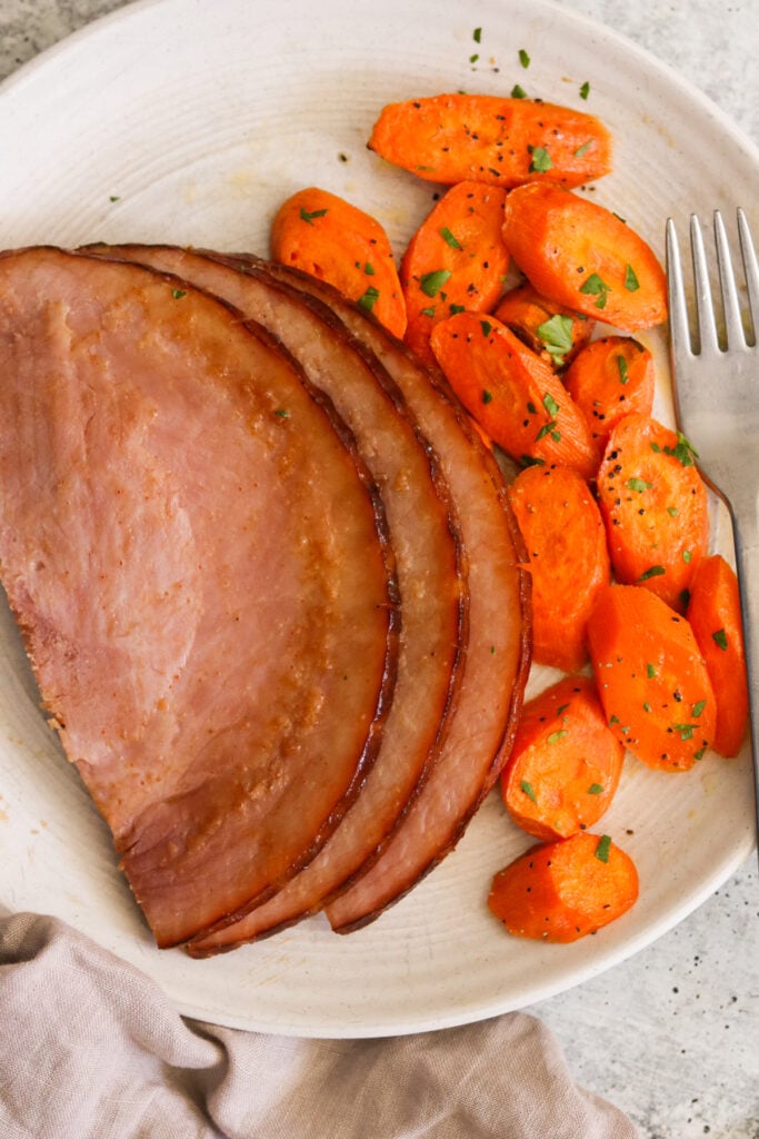 Air Fryer Ham Recipe with Homemade Honey Glaze