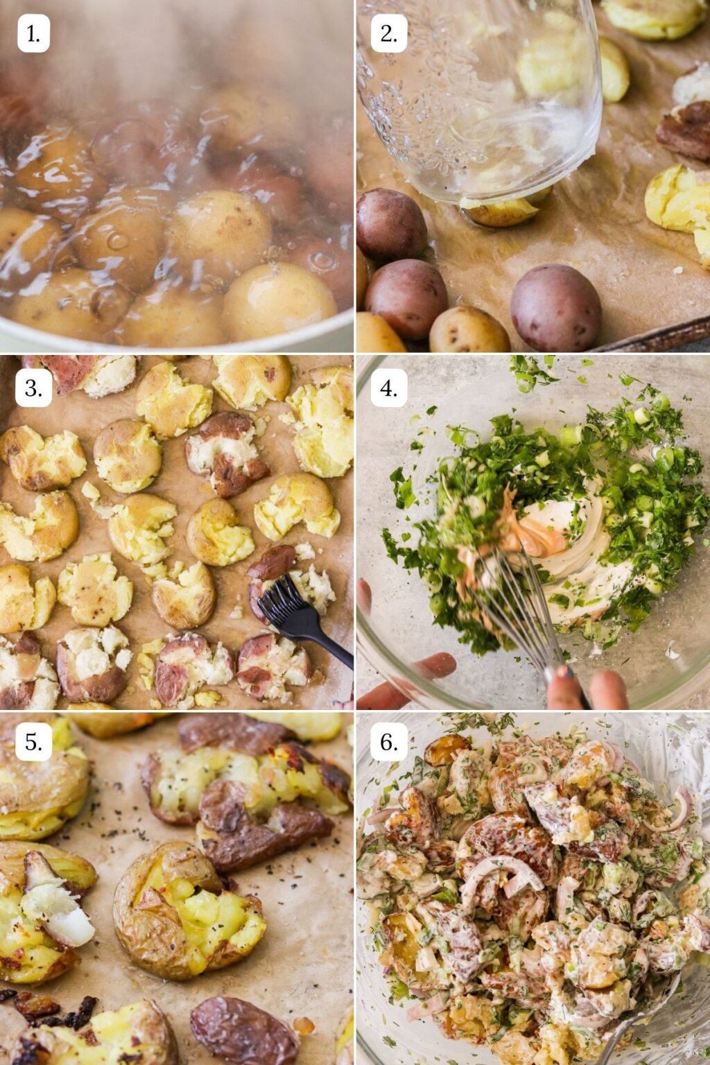 The Best Crispy Smashed Potato Salad Recipe (Vegan Option) – What Great ...