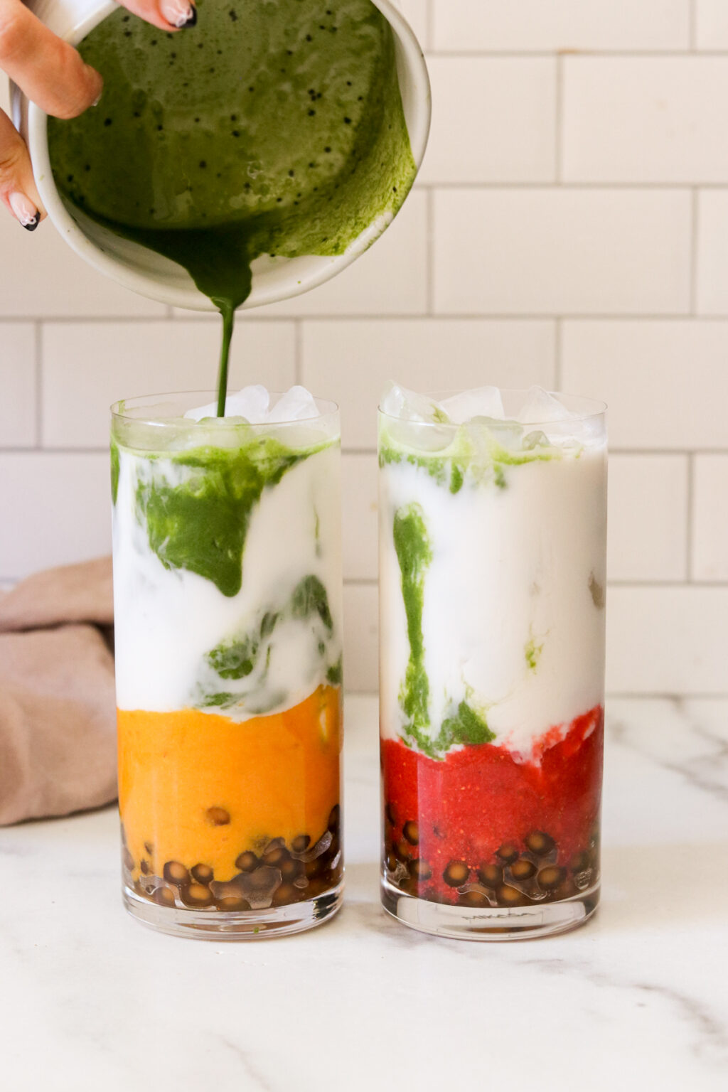 Easy Iced Matcha Bubble Tea Recipe (Boba Tea) | What Great Grandma Ate