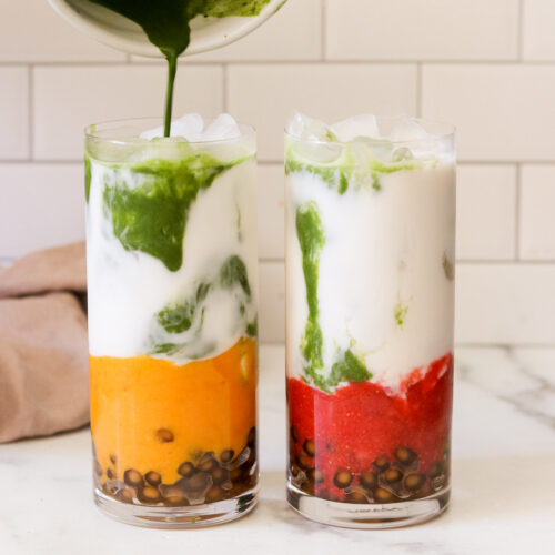 Easy Iced Matcha Bubble Tea Recipe (Boba Tea) | What Great Grandma Ate