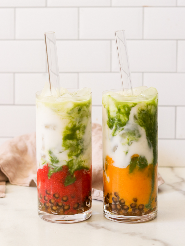 Easy Iced Matcha Bubble Tea – What Great Grandma Ate