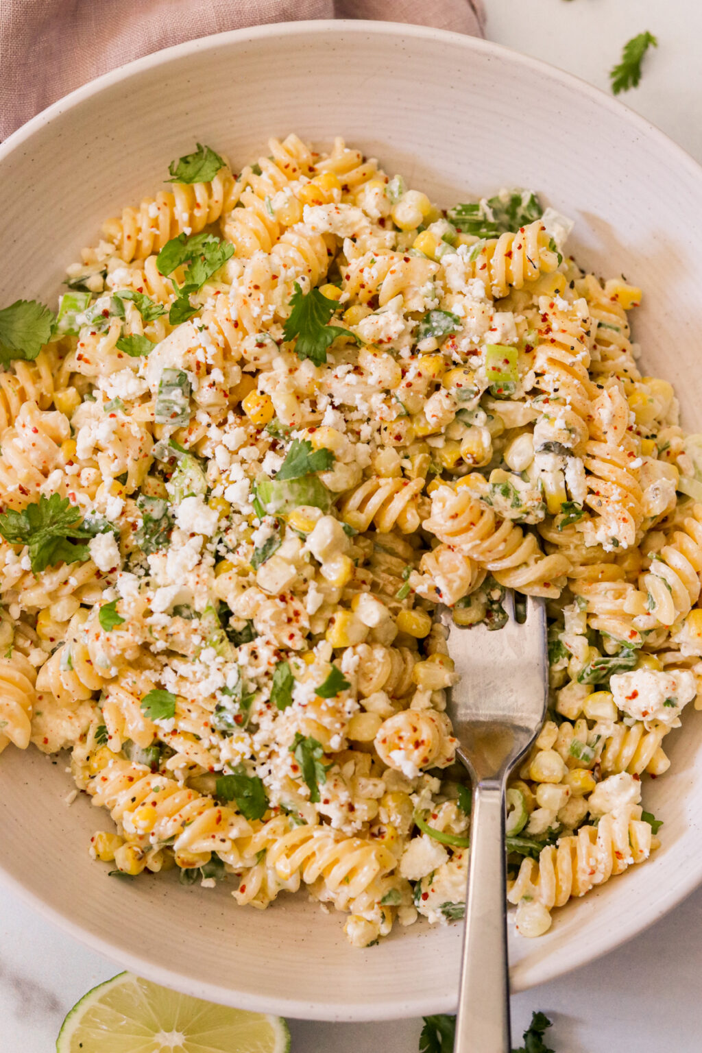 Easy 20-Minute Mexican Street Corn Pasta Salad Recipe