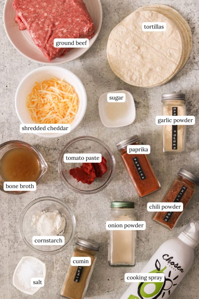 Crispy Oven Baked Tacos (with Taco Bell Copycat Beef)