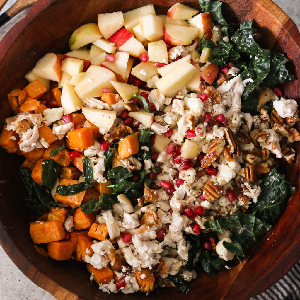 Fall Harvest Salad with Apple Cider Vinegar Dressing