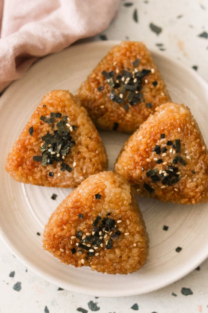 Crispy Yaki Onigiri Recipe (Grilled Rice Balls) | What Great Grandma Ate