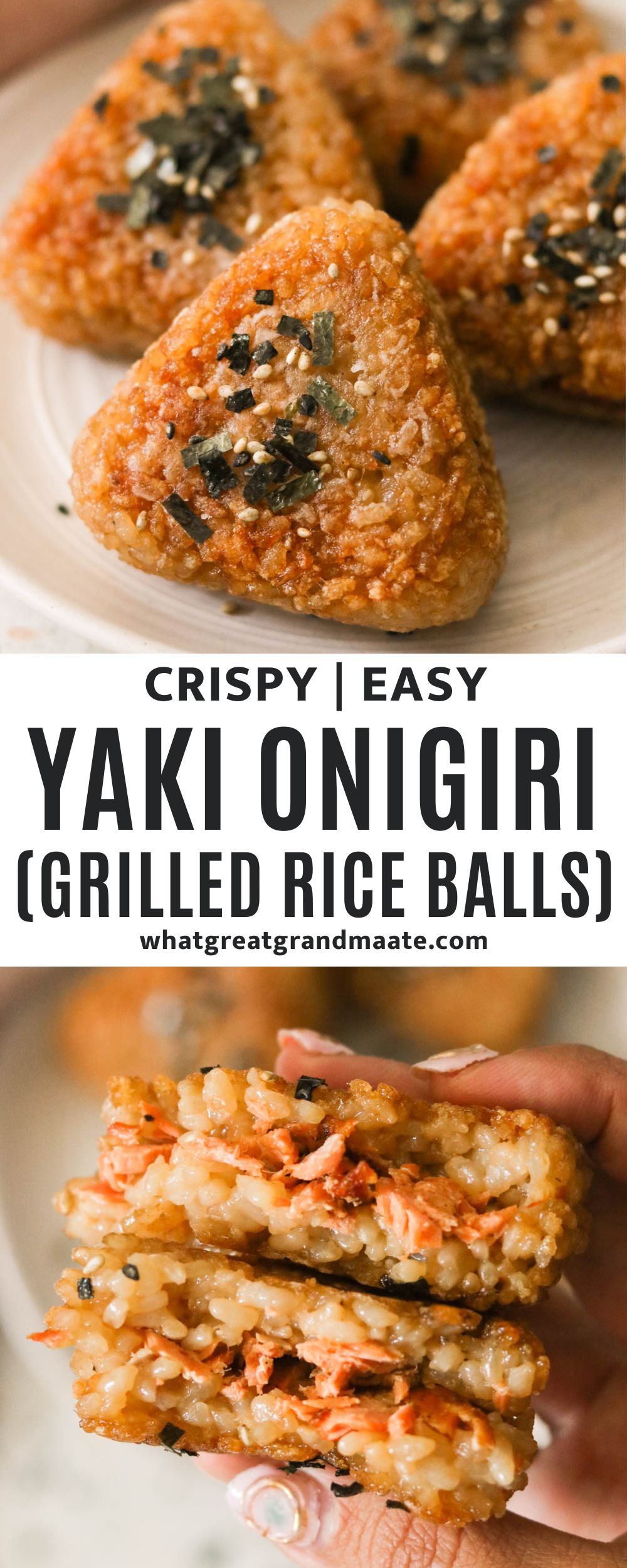 Crispy Yaki Onigiri Recipe (Grilled Rice Balls) | What Great Grandma Ate