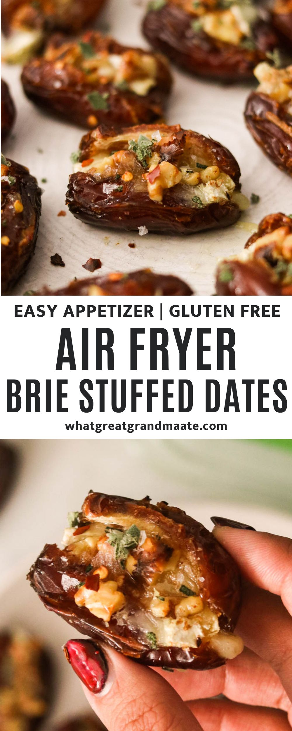 Air Fryer Brie Stuffed Dates – What Great Grandma Ate