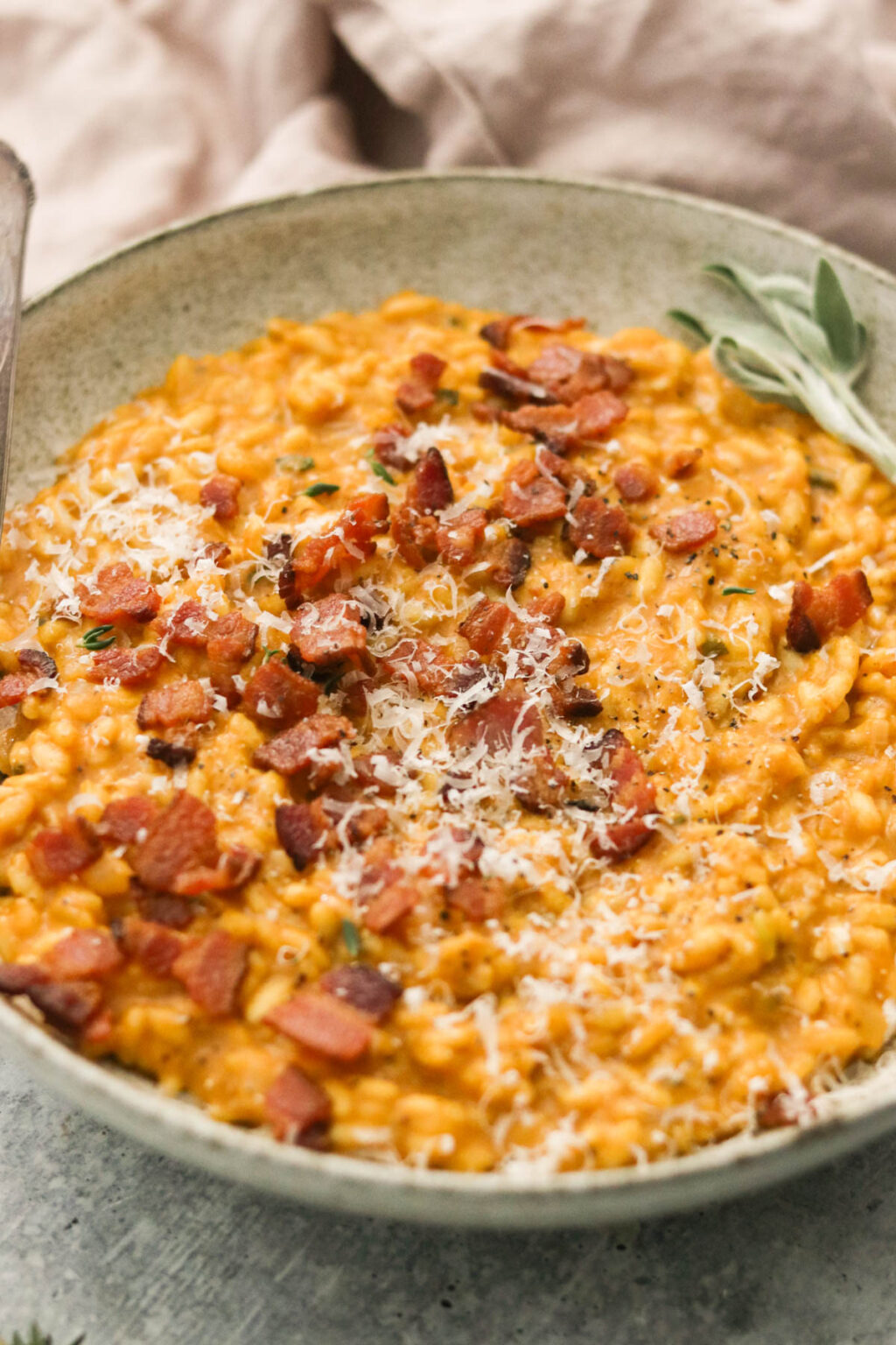 Creamy Pumpkin Risotto Recipe (with Bacon) – What Great Grandma Ate