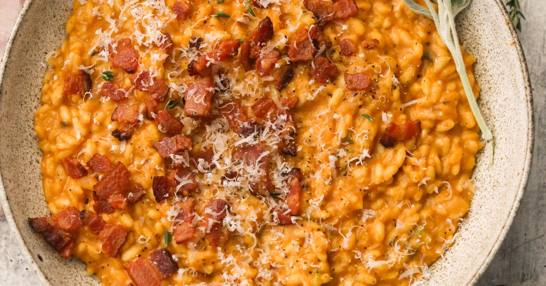 Creamy Pumpkin Risotto Recipe (with Bacon) – What Great Grandma Ate