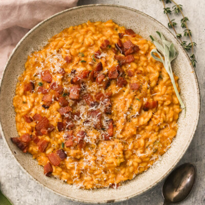 Creamy Pumpkin Risotto Recipe (with Bacon) – What Great Grandma Ate