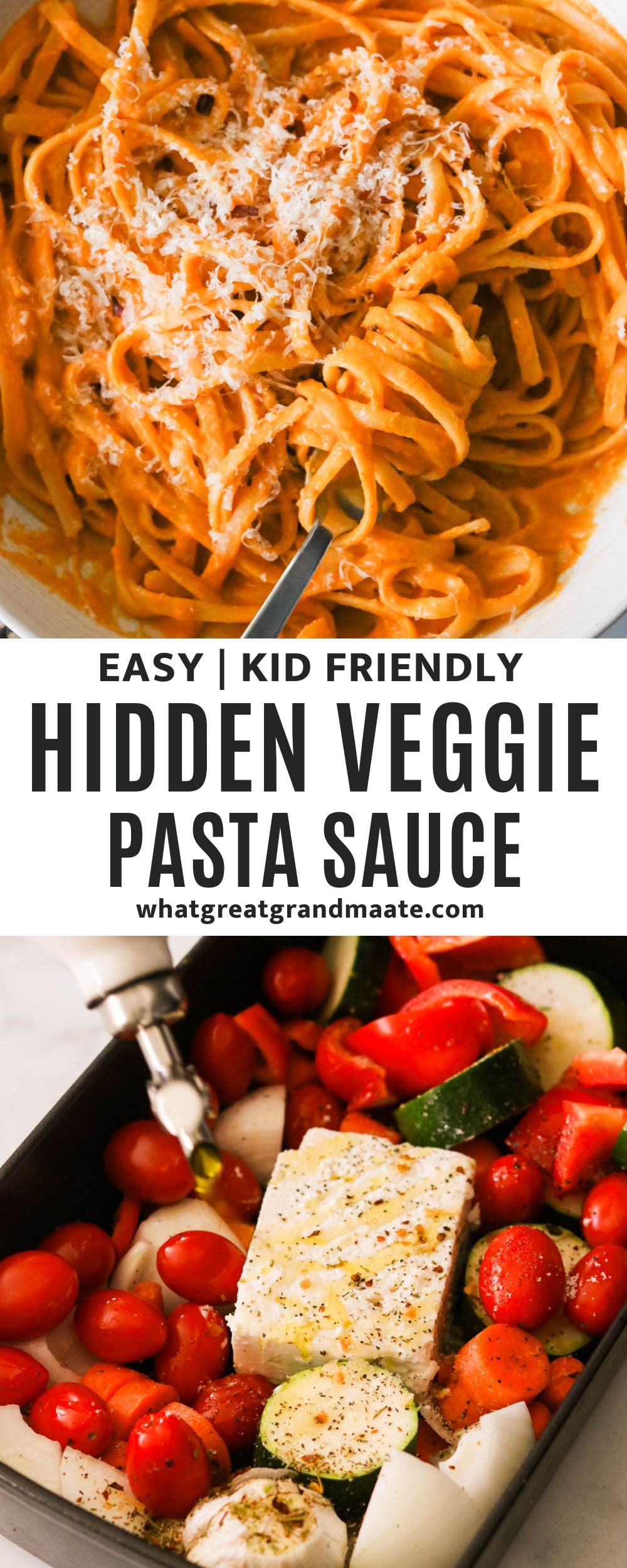 Easy Hidden Veggie Pasta Sauce | What Great Grandma Ate