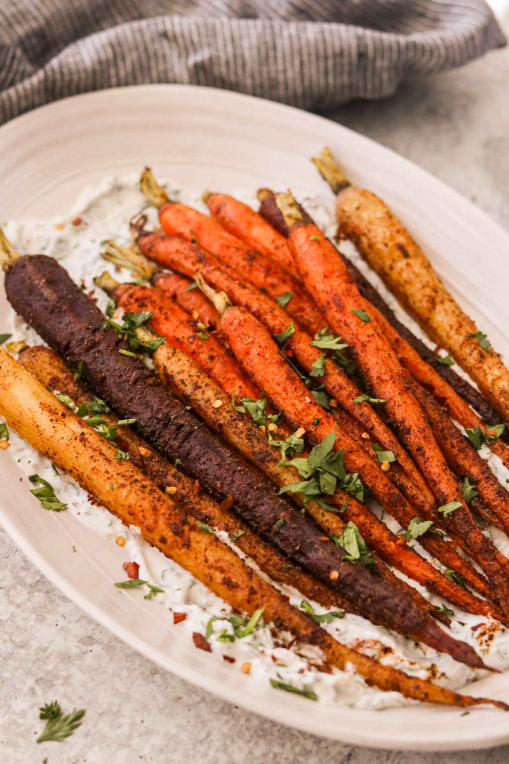 The Best Roasted Moroccan Carrots with Yogurt Sauce – What Great ...