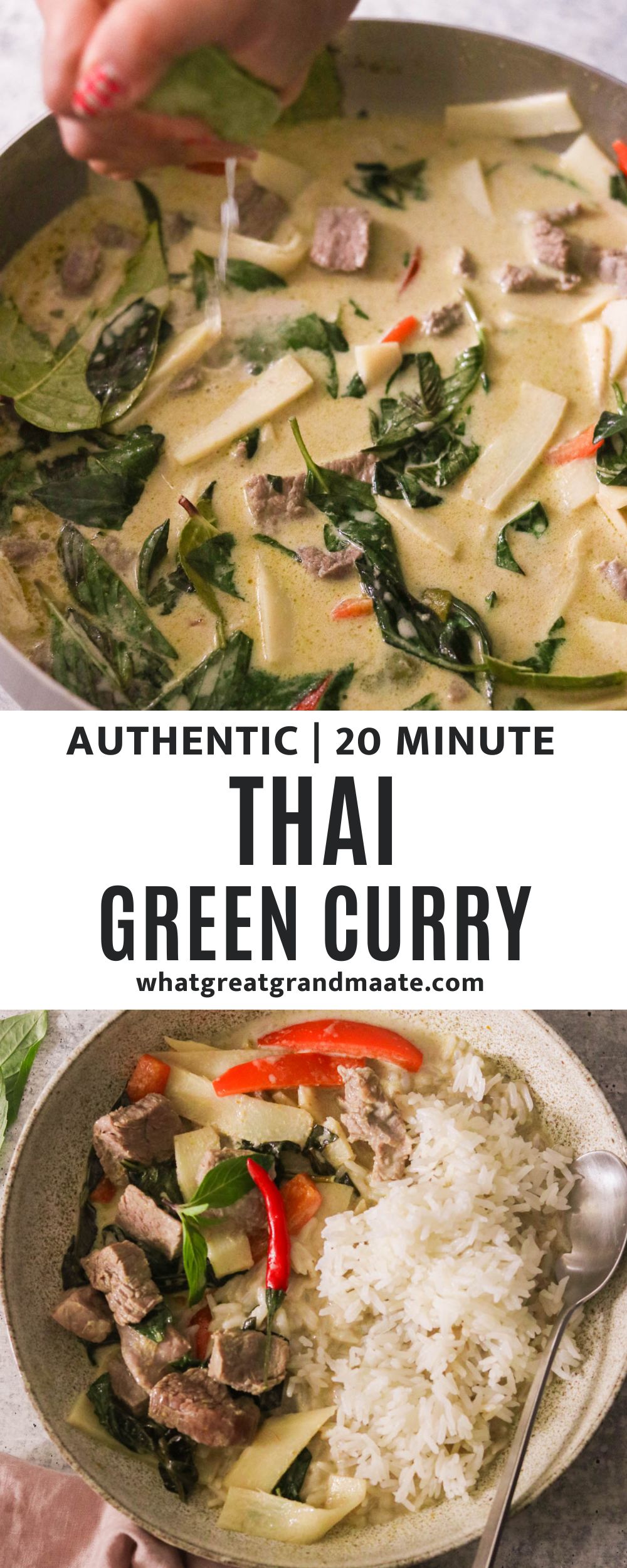 Authentic Thai Green Curry with Beef Recipe | What Great Grandma Ate
