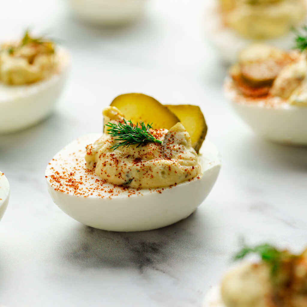 The Best Dill Pickle Deviled Eggs (Keto & Whole30) | What Great Grandma Ate